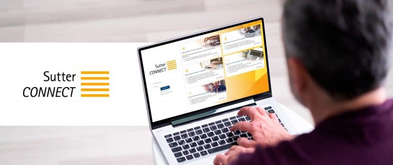 Sutter CONNECT - unser smartes Kunden-Portal